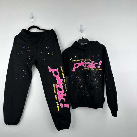 sp5der worldwide | Shirts | Sp5der Worldwide Black Punk Hoodie Size ...